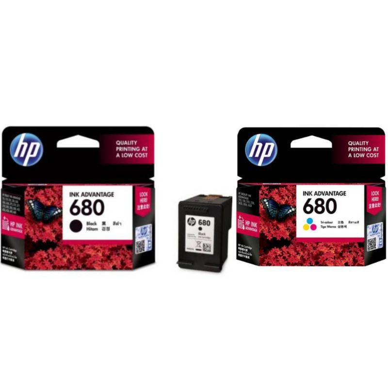 Jual Catridge hp 680 paket black dan color original-cartridge hp 680 ...