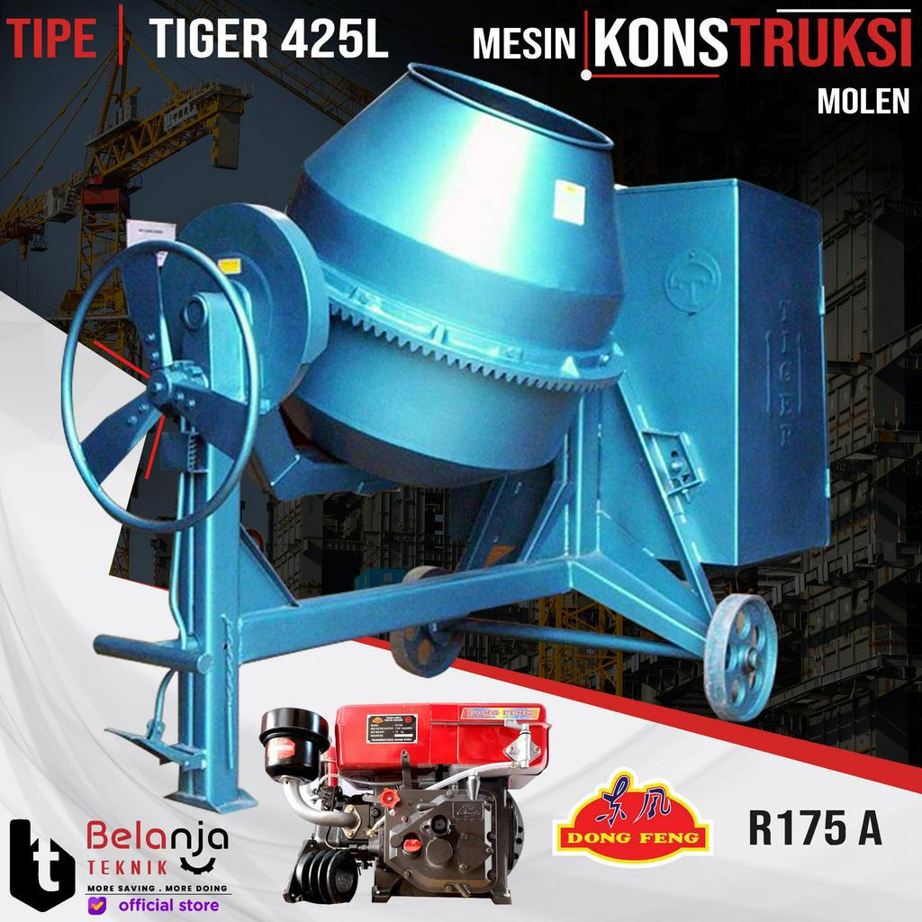 Jual Tiger Mesin Aduk Semen Molen 425 Liter Engine Penggerak Dongfeng ...