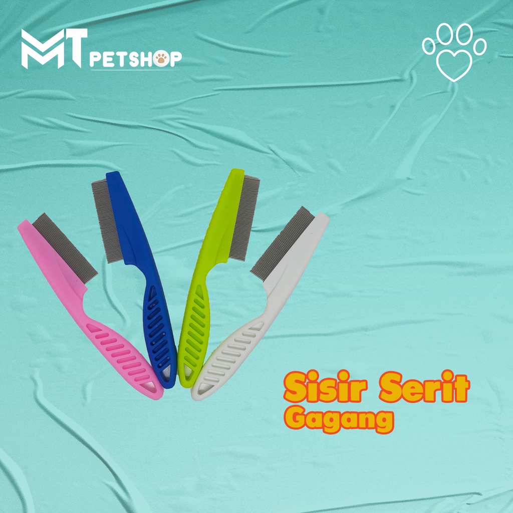Jual Sisir Serit kutu untuk Anjing dan Kucing ( gagang kecil) | Shopee ...
