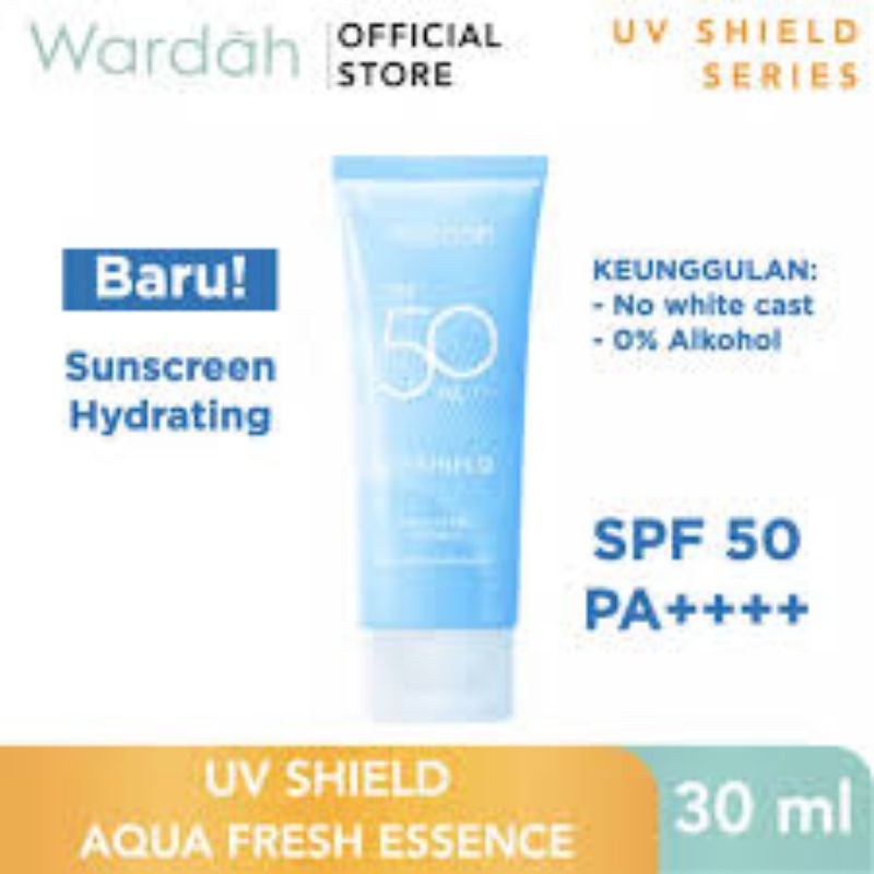 Jual Wardah Sunscreen SPF 50 PA +++UV SHIELD AQUA FRESH ESSENCE 30ML. | Shopee Indonesia
