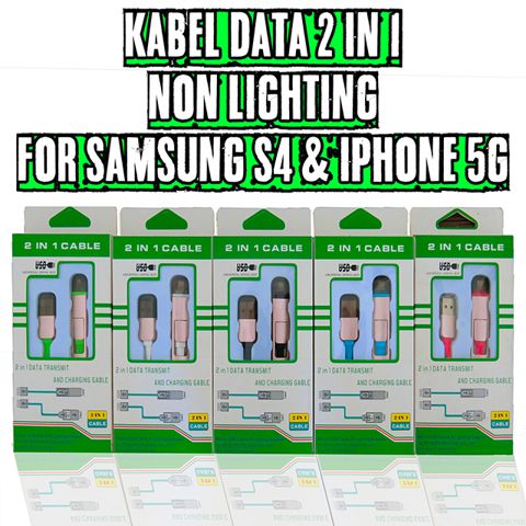 Jual KABEL DATA 2 IN 1 MICRO USB | Shopee Indonesia