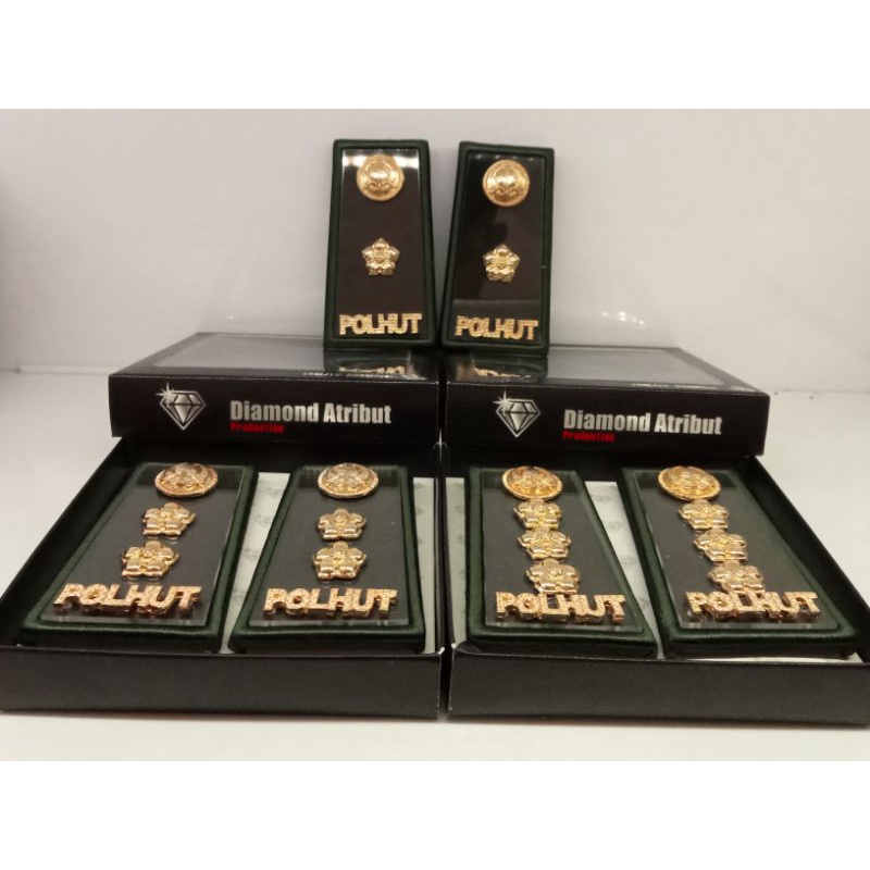 Jual Pangkat PDH POLHUT 3d,4a,4b Exclusive | Shopee Indonesia