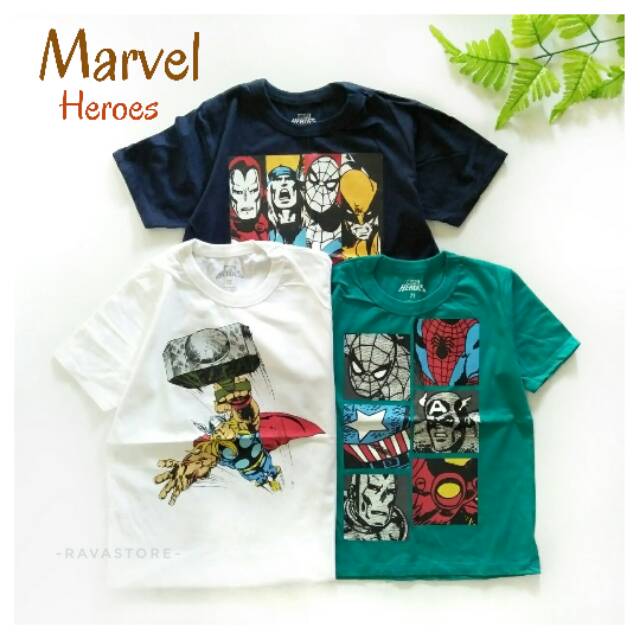 Jual Kaos Superhero Marvel Anak usia 2-9 Tahun | Shopee Indonesia