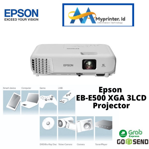 Jual EPSON EB-E500 XGA 3LCD PROJECTOR / PROYEKTOR / EBE500 / EBE-500 ...
