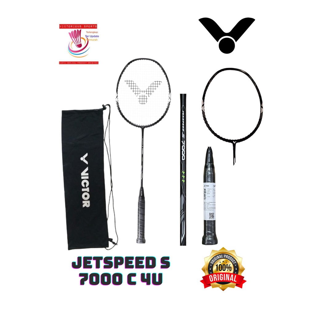 Jual RAKET BADMINTON VICTOR JETSPEED S 7000 C || S 6000 A ORIGINAL ...
