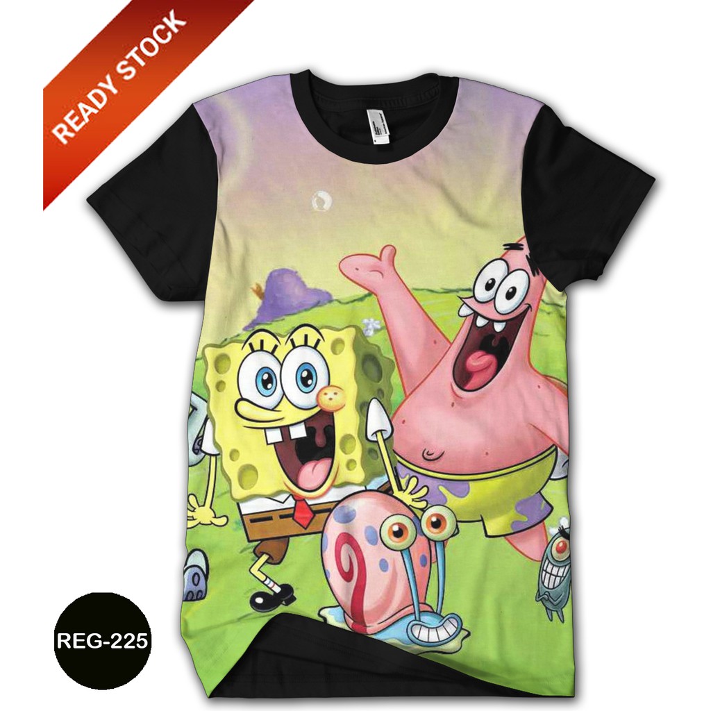 Jual Baju Spongebob Kaos Anak Laki-laki dan Dewasa #REG-225 | Shopee ...