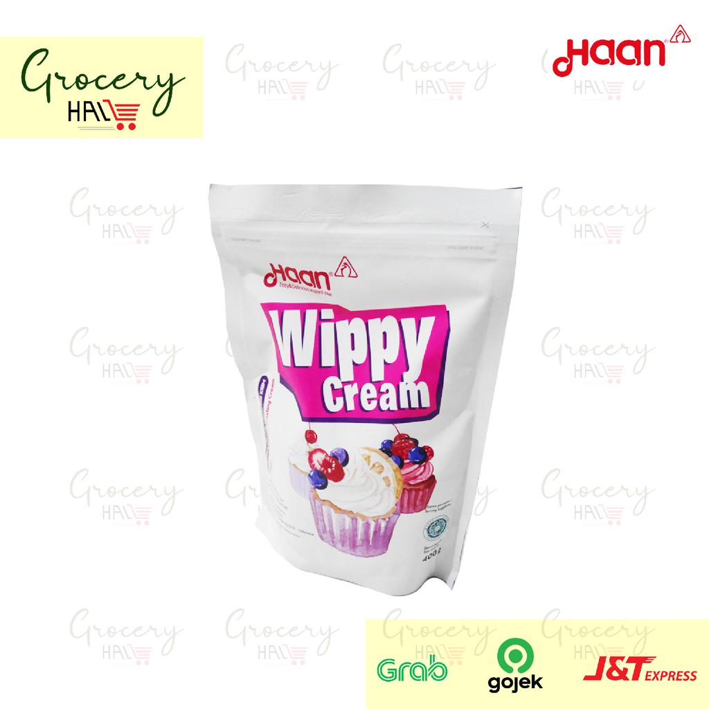 Jual HAAN WIPPY CREAM 400 GRAM POUCH ( WHIP CREAM BUBUK ) | Shopee ...