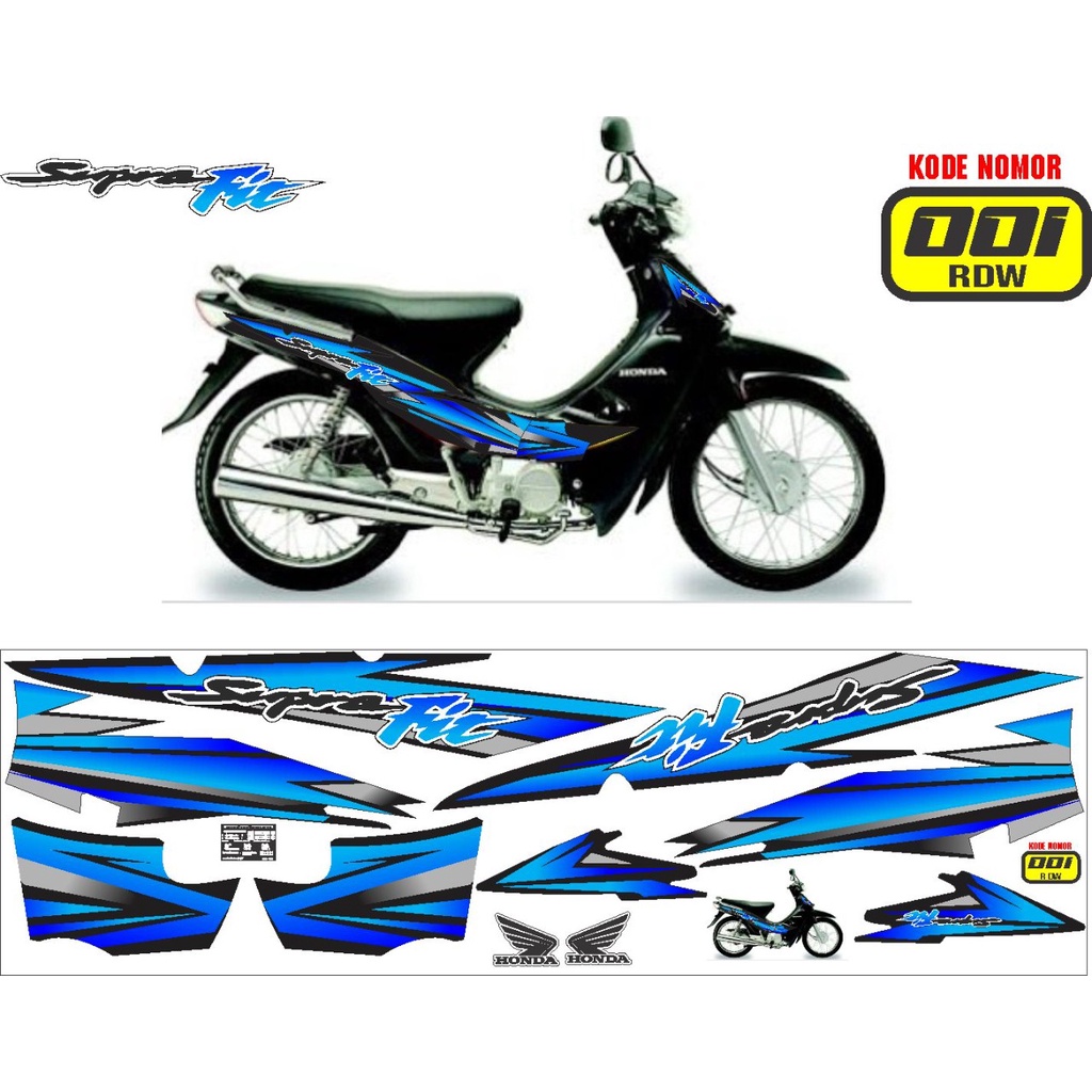 Jual Striping sticker honda supra fit old honda supra fit lama 2004 ...