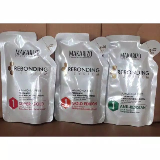 Jual Makarizo Rebonding Monopouch / Pouch Sachet step.1 dan step.2 125ml | Shopee Indonesia
