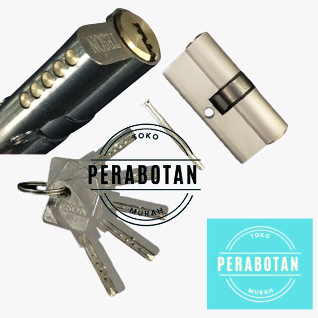 Jual Kunci Pintu Silinder Set /Kunci Cylinder 60mm/Alumunium Cylinder Besar | Shopee Indonesia