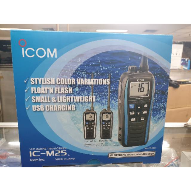 Jual HT ICOM IC-M25 VHF MARINE HANDIE TALKIE MARINE M25 M25 | Shopee ...