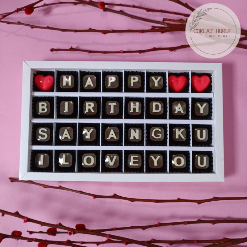 Jual Coklat Huruf / Coklat Sekat / Coklat Praline / Coklat Karakter ...
