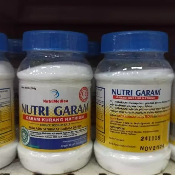 Jual NUTRI GARAM Garam Kurang Natrium 300 gr | Shopee Indonesia