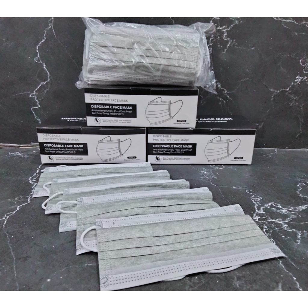 Jual masker earloop hitam 3ply/masker earloop hitam 3ply isi 50pcs ... Jual masker earloop hitam 3ply/masker earloop hitam 3ply isi 50pcs ...