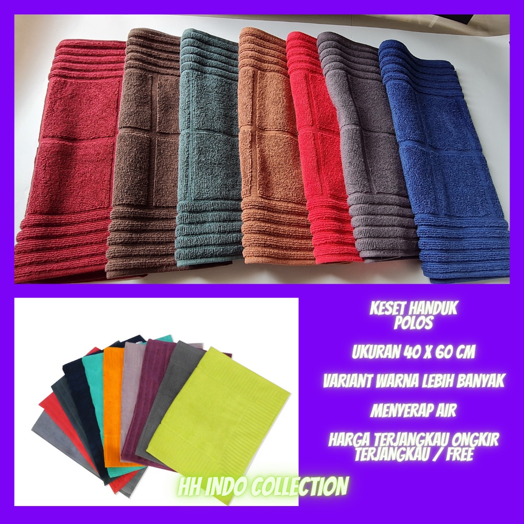 Jual KESET HANDUK POLOS 40 X 60 CM dan 45 x 65 CM | Shopee Indonesia