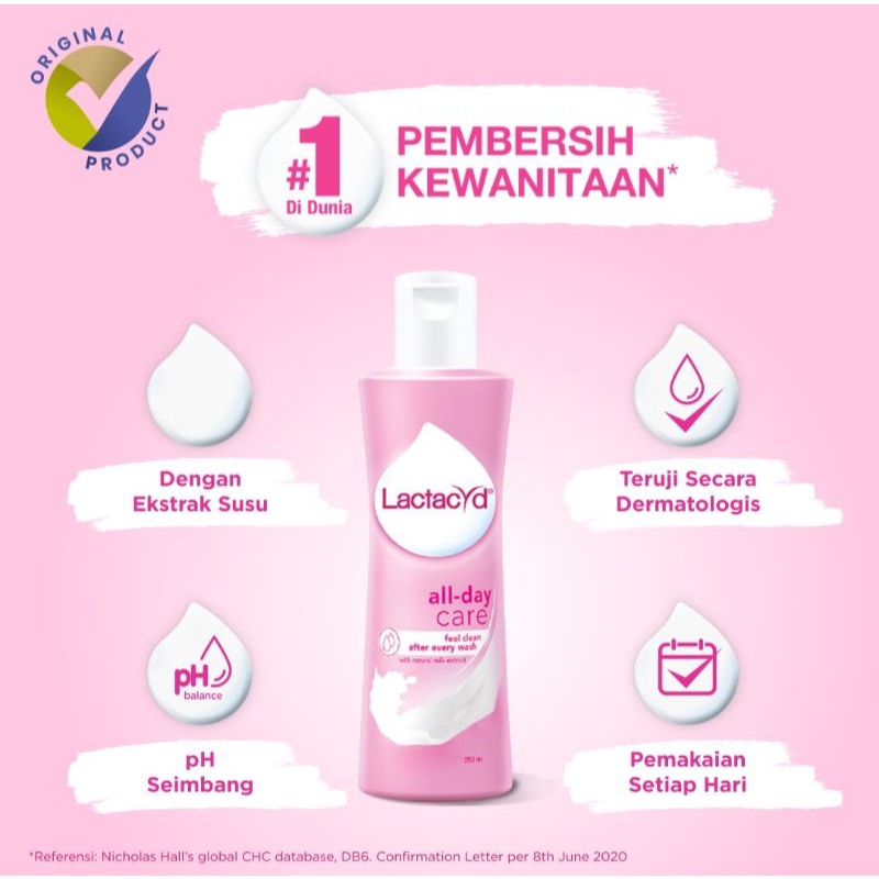 Jual Lactacyd Feminine Wash All Day Care 60ml | Shopee Indonesia