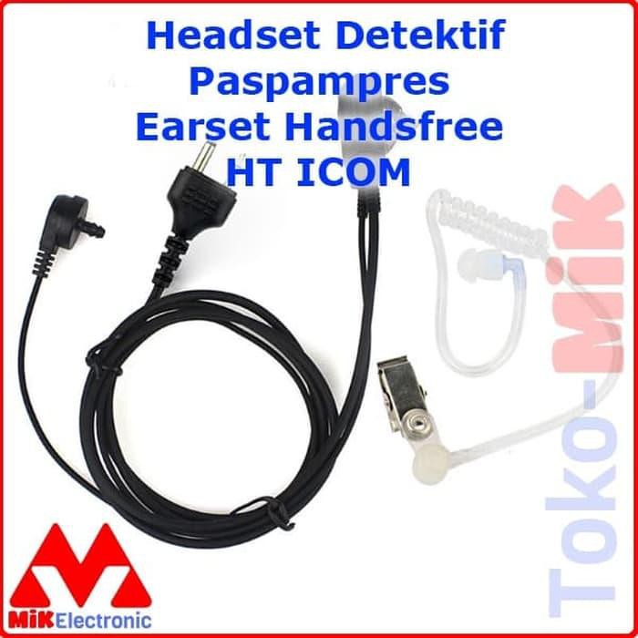 Jual NEW LURUS: HT ICOM Alinco Headset Detektif Paspampres Earset ...