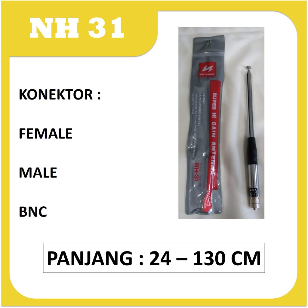 Jual Antena NAGOYA NH 31, ht super stik hi gain murah terbaik superstik tarik terbaik Baofeng ...