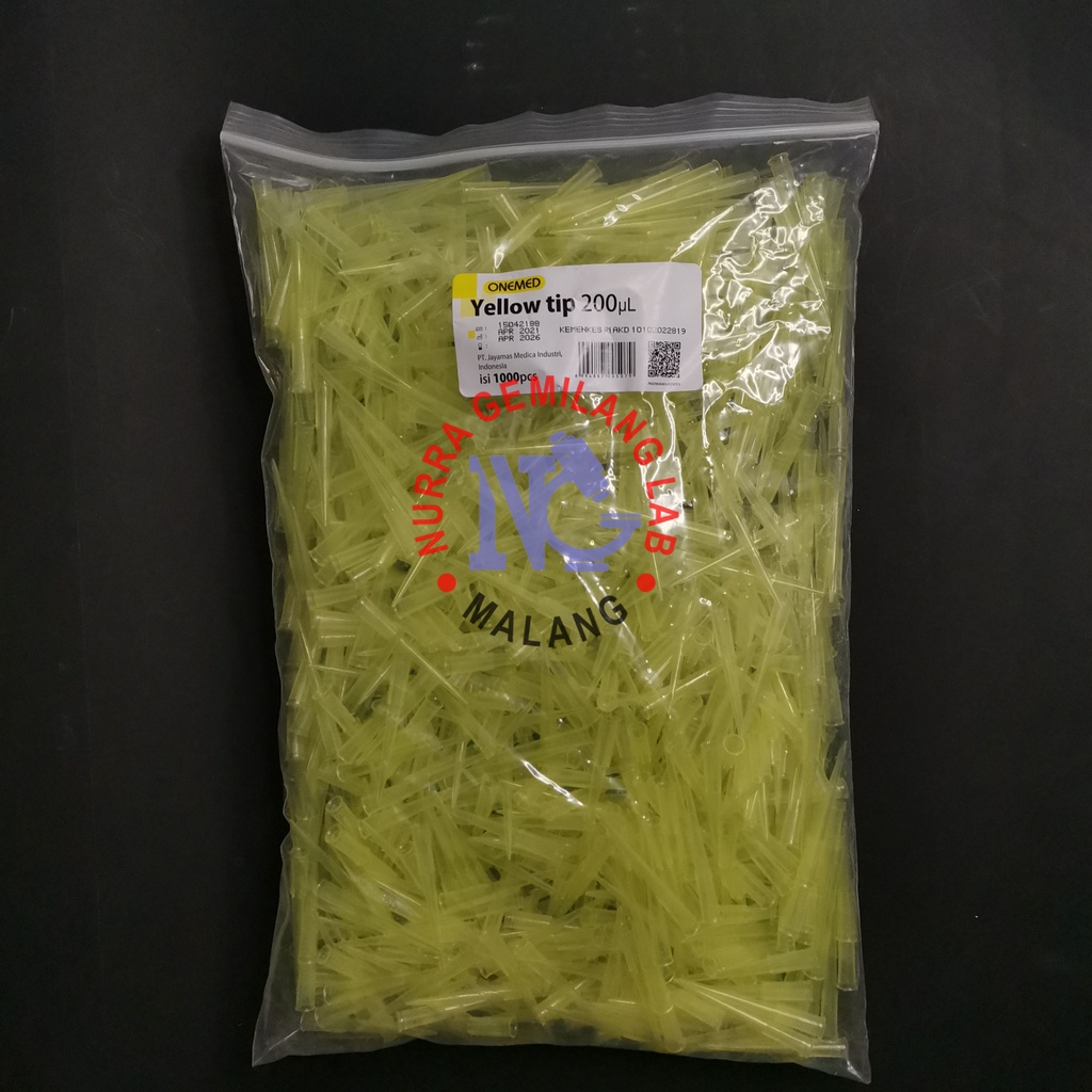 Jual Yellow Tip 200 uL Onemed isi 1000 | Shopee Indonesia