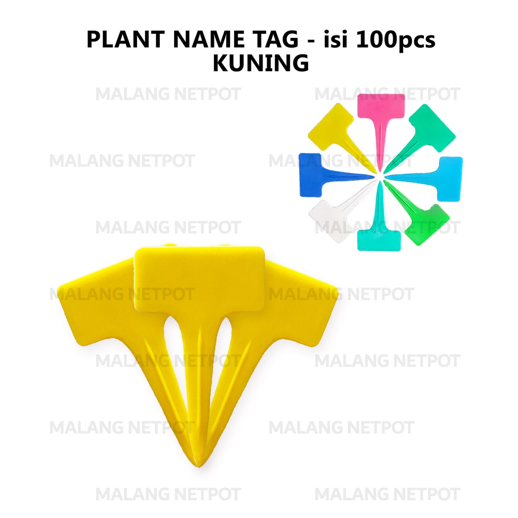 Jual isi 100pcs Kuning - PLANT LABEL | PENANDA TANAMAN | Label Tanaman | Papan Tanaman | Name ...