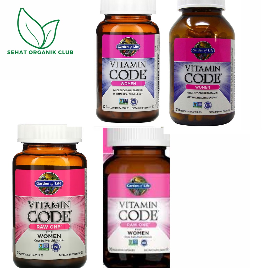 Jual Garden Of Life Vitamin Code Women 120 caps ; Vitamin Code Women ...