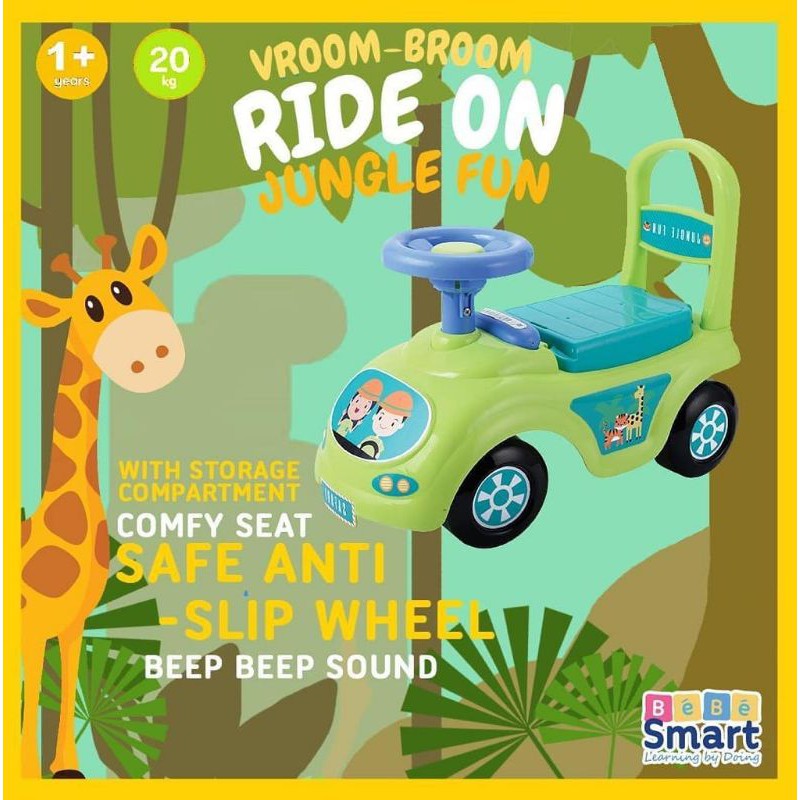 Jual Bebe smart vroom broom Superhero Ride On Jungle Fun | Shopee Indonesia