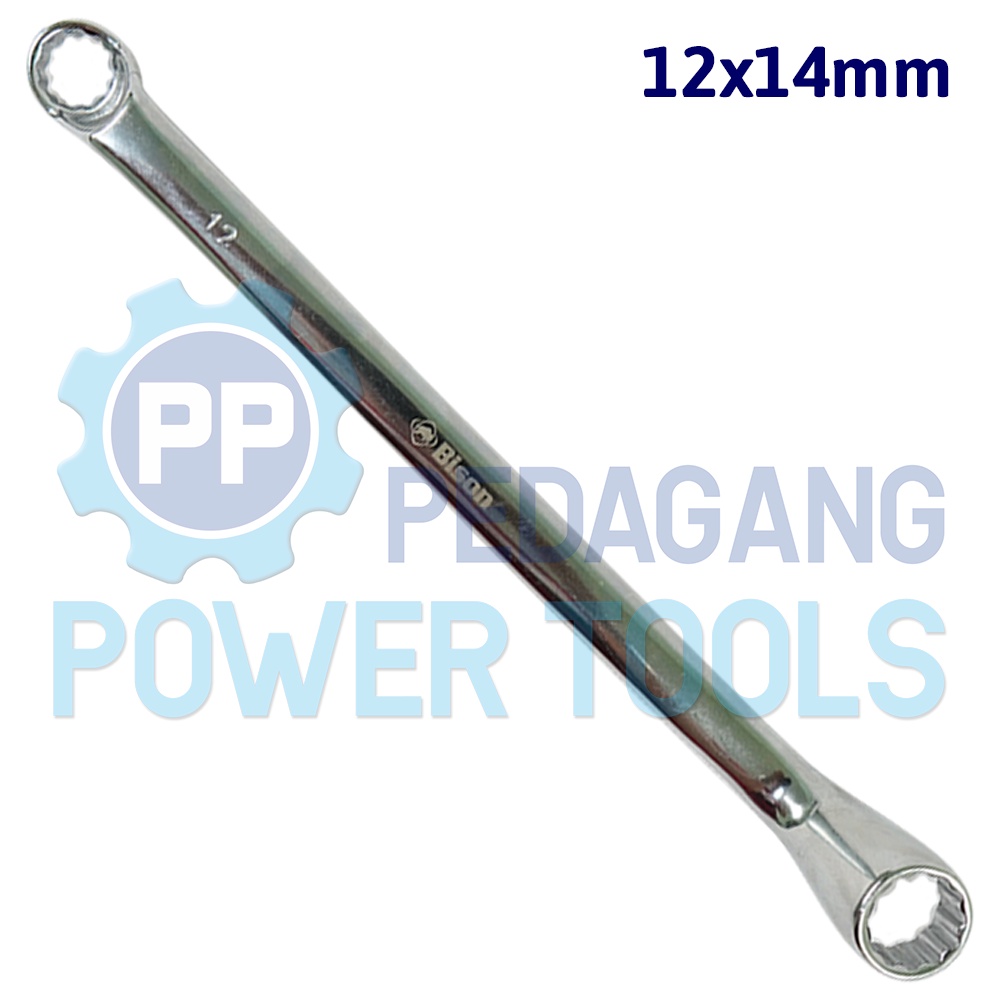 Jual BISON KUNCI RING 12 X 14 MM ALAT BUKA BAUT MUR SPANNER WRENCH ...