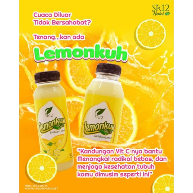 Jual Lemonkuh SR12 Minuman Sehat Herbal Segar by SR12 Sari Lemon Asli ...