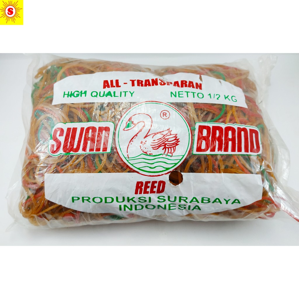 Jual Karet Gelang Pentil / Natural Rubber Bands Swan Brand | Shopee ...
