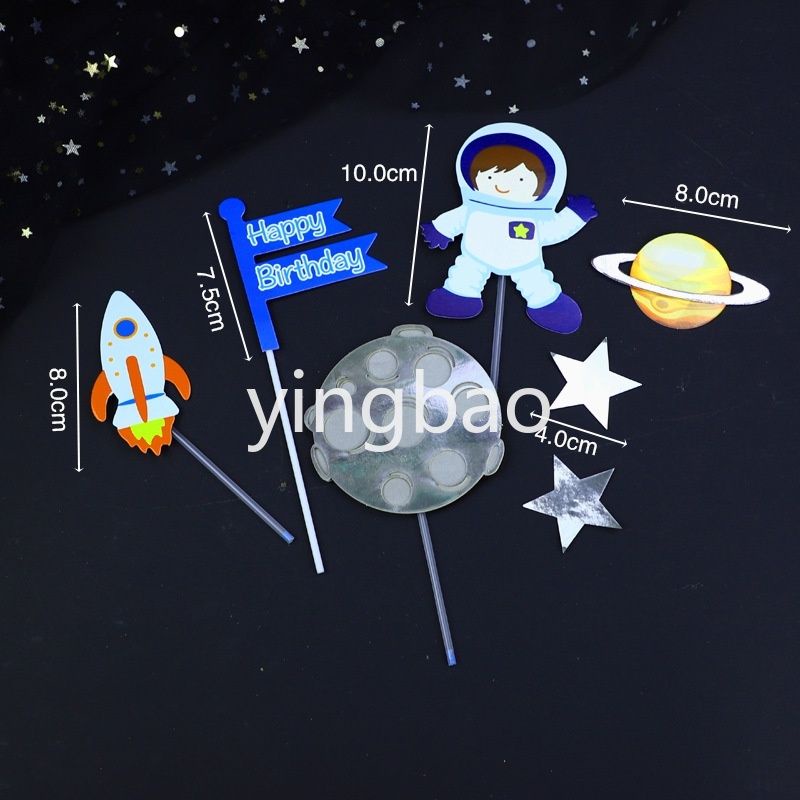 Jual Topper Astronot Roket Pesawat Hiasan Kue Ulang Tahun Mainan ...