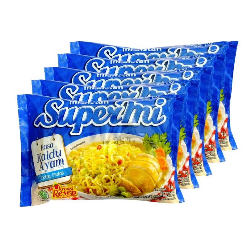 Jual 1 Karton / 1 Dus Mie Supermie Kaldu Ayam/ Mie Instant Supermie ...