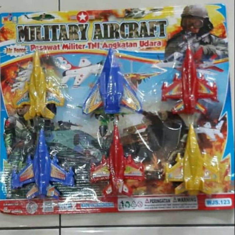 Jual MAINAN MILITARY AIRCRAFT ISI 6 PCS - PESAWAT TNI ANGKATAN UDARA ...