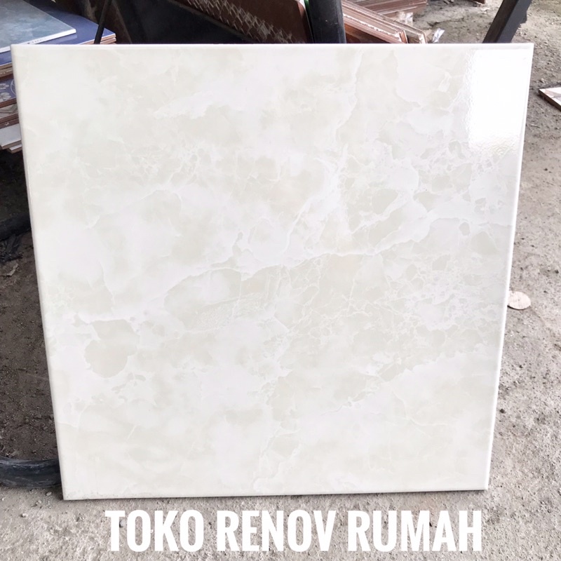 Jual keramik lantai 40x40 putih motif marmer/ keramik lantai cream ...