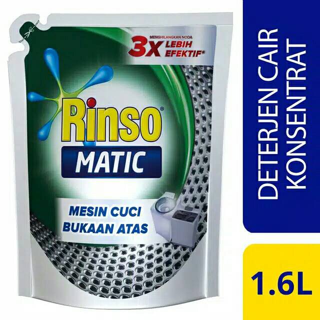 Jual Rinso Matic Detergen Cair Bukaan Atas 1.45L | Shopee Indonesia
