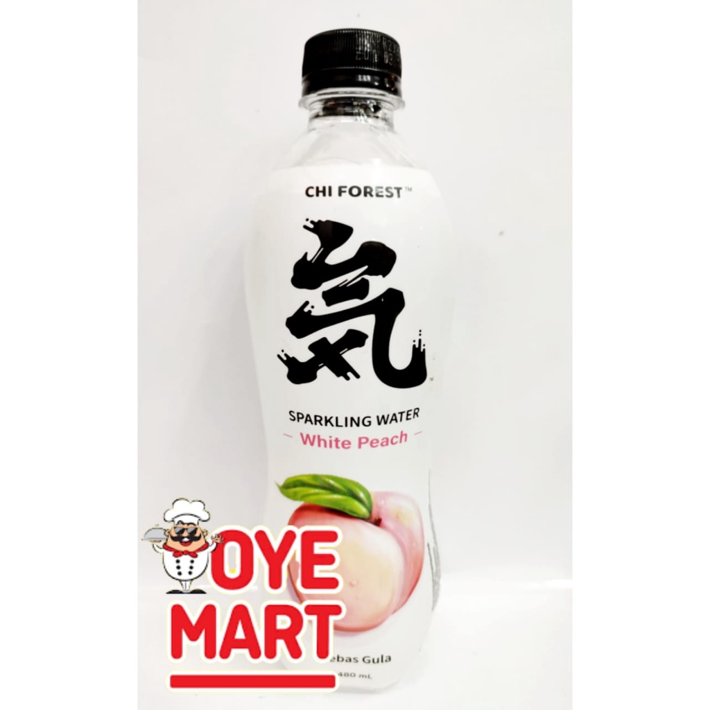 Jual CHI FOREST SPARKLING WATER WHITE PEACH 480ML | Shopee Indonesia