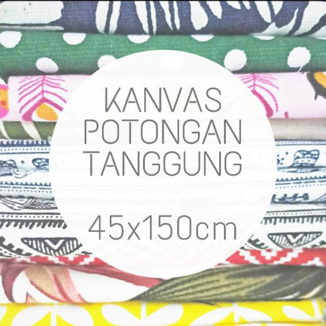 Jual Bahan Kain kanvas 45 x 150 cm perca canvas tebal ukuran tanggung ...