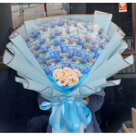 Jual Buket Uang ukuran Large max isi 1,2jt / Buket 30 lembar/ Money ...