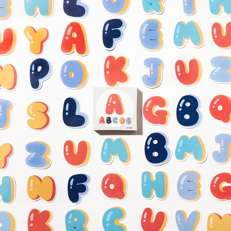 Jual Colorful Cute Alphabet Sticker Pack - Sticker Dekorasi | Shopee ...