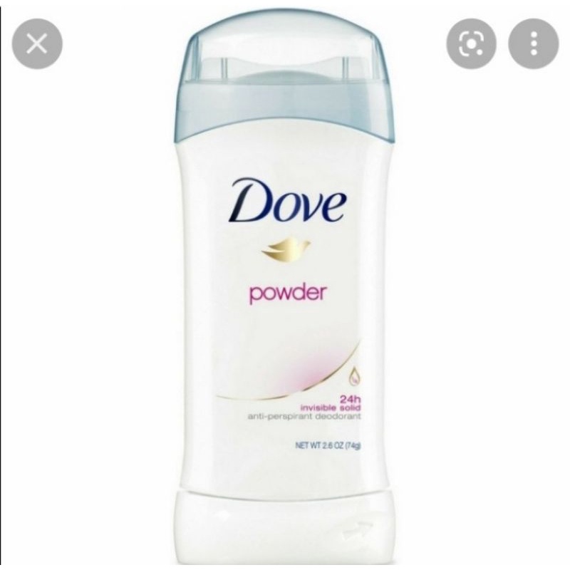 Jual Dove Powder invisible solid deodorant stick 74gr | Shopee Indonesia