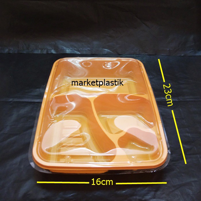 Jual Mika Bento/Lunch Box/Kotak Makan/Mika Bento mulia Kuning@50pcs ...