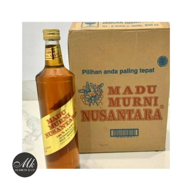 Jual ORIGINAL MADU MADU MURNI NUSANTARA 1 dus - 650ML isi 6 botol ...