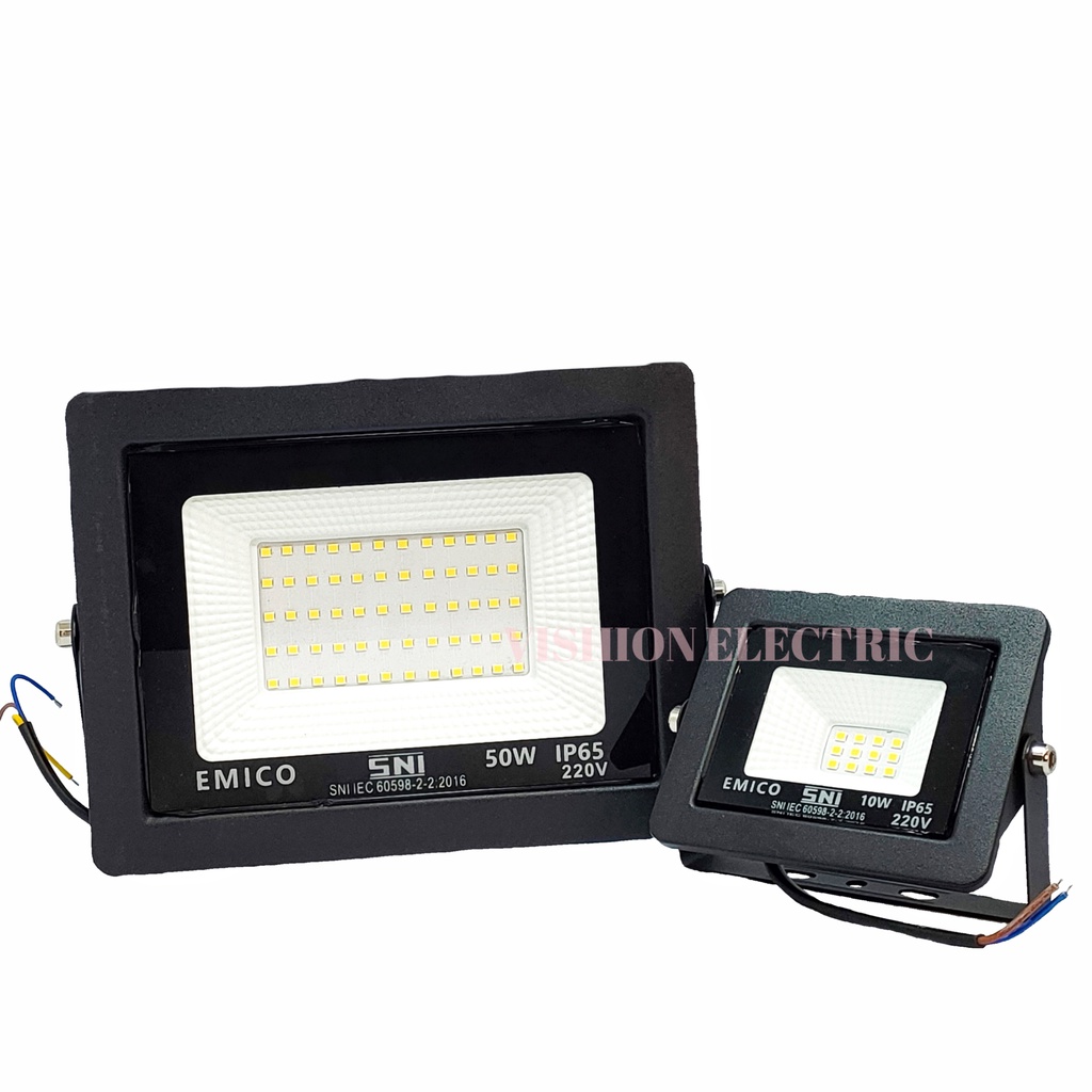 Jual EMICO Lampu sorot led 50w lampu led flood light 50 watt led tembak outdoor SNI | Shopee ...