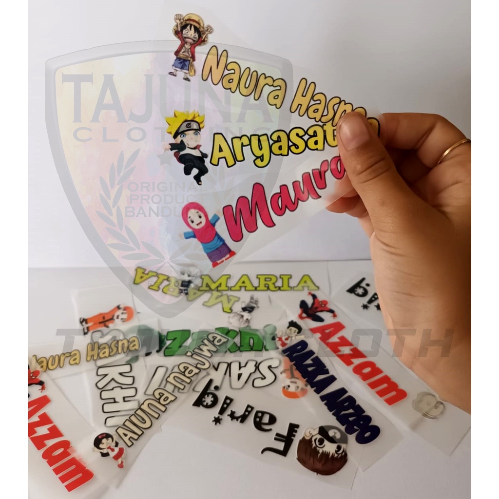 Jual Stiker Iron Stiker Sablon Baju|Kaos|Kain Setrika sablon Baju DTF ...