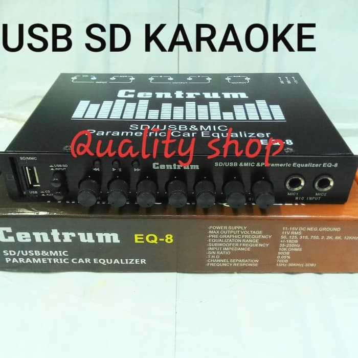 Jual Parametrik Equalizer centrum Eq-8 usb SD Karaoke | Shopee Indonesia