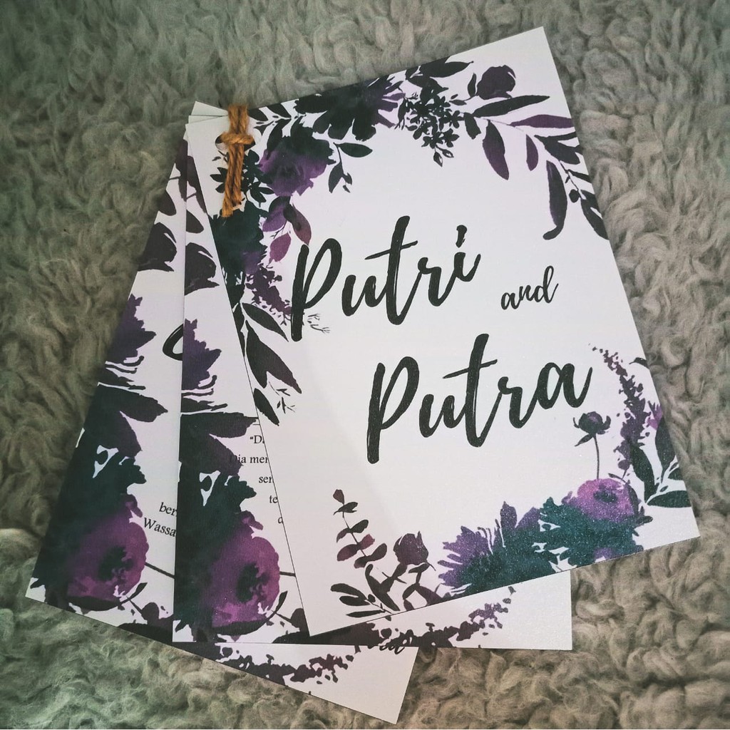 Jual Undangan Murah Model Baru Vintage Pink Flower Jasmine/BC/Free ...