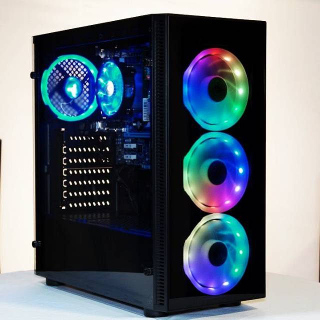 Jual Casing PC SADES Cerberus Gaming PC Case RGB - Full Tempered Glass ...
