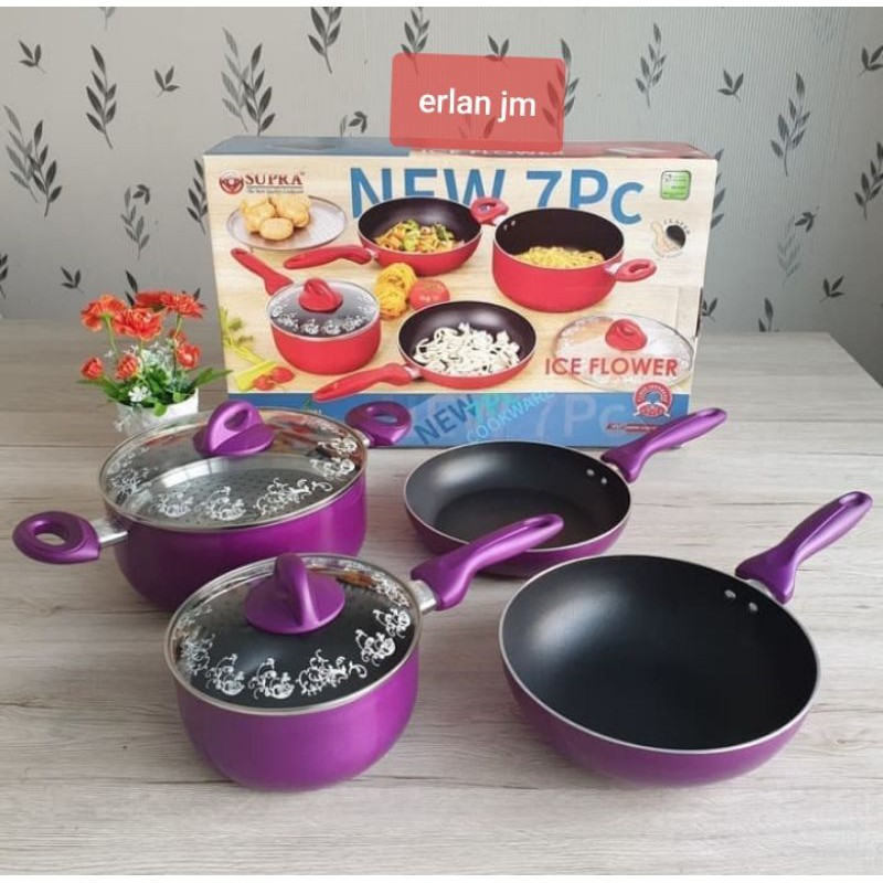 Jual Panci set Cookware SUPRA NEW 7 PCS ROASEMERY | Shopee Indonesia