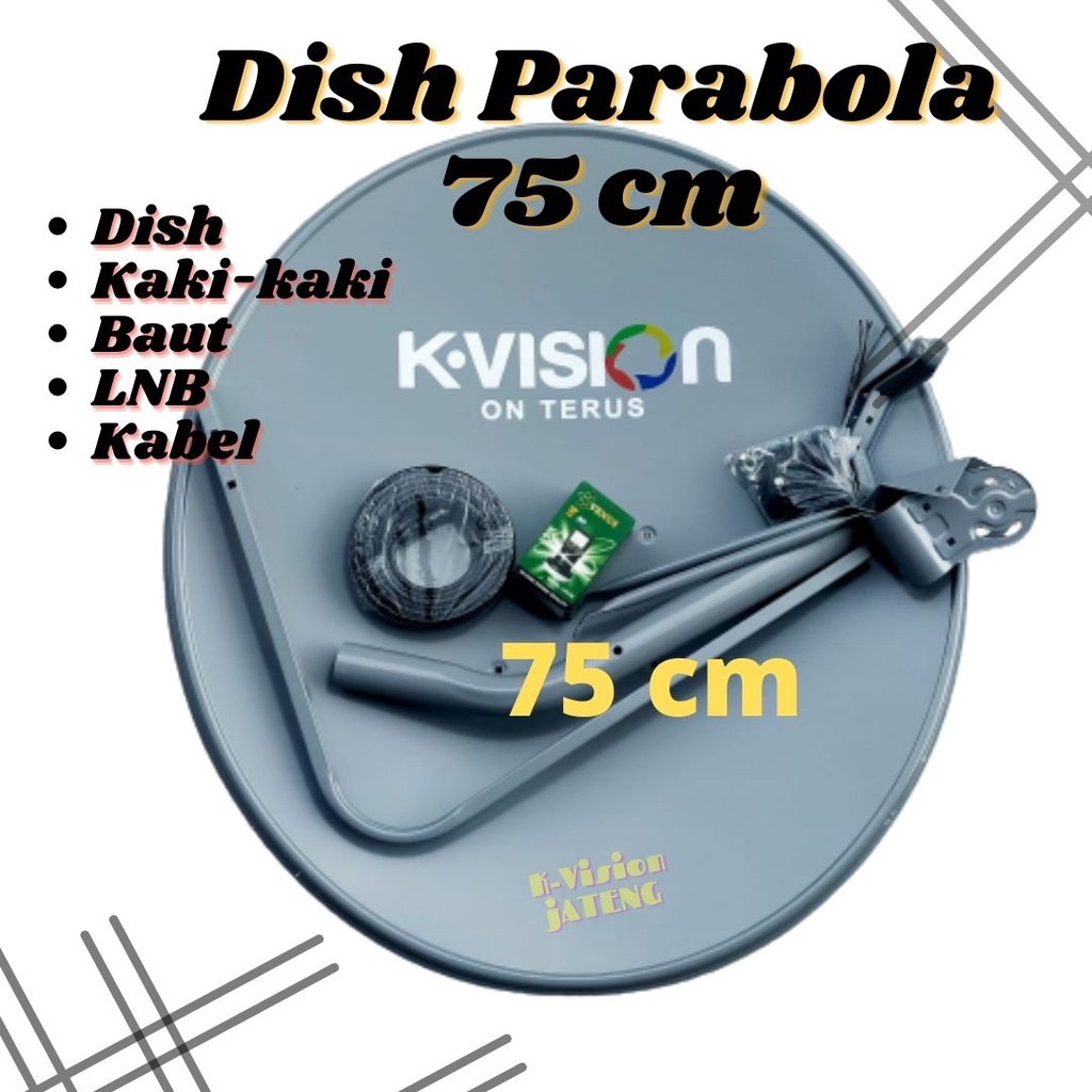 Jual ODU Dish 75 cm plus LNB dan Kabel 15 meter Murah Siap Pasang ...