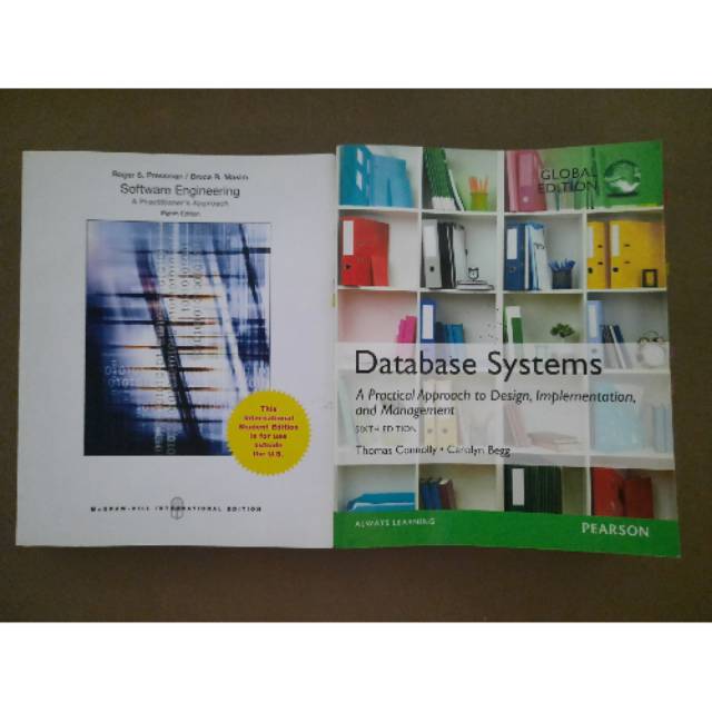 Jual Buku software engineering roger s pressman 8th edition & database systems pearson 6th ...