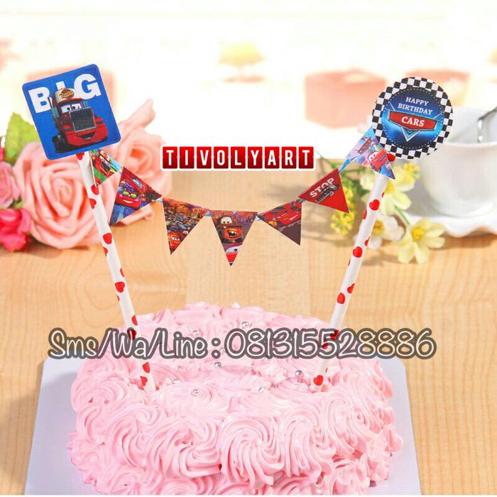 Jual Topper Cake HBD Cars / Cake Topper / Hiasan Kue Termurah | Shopee ...